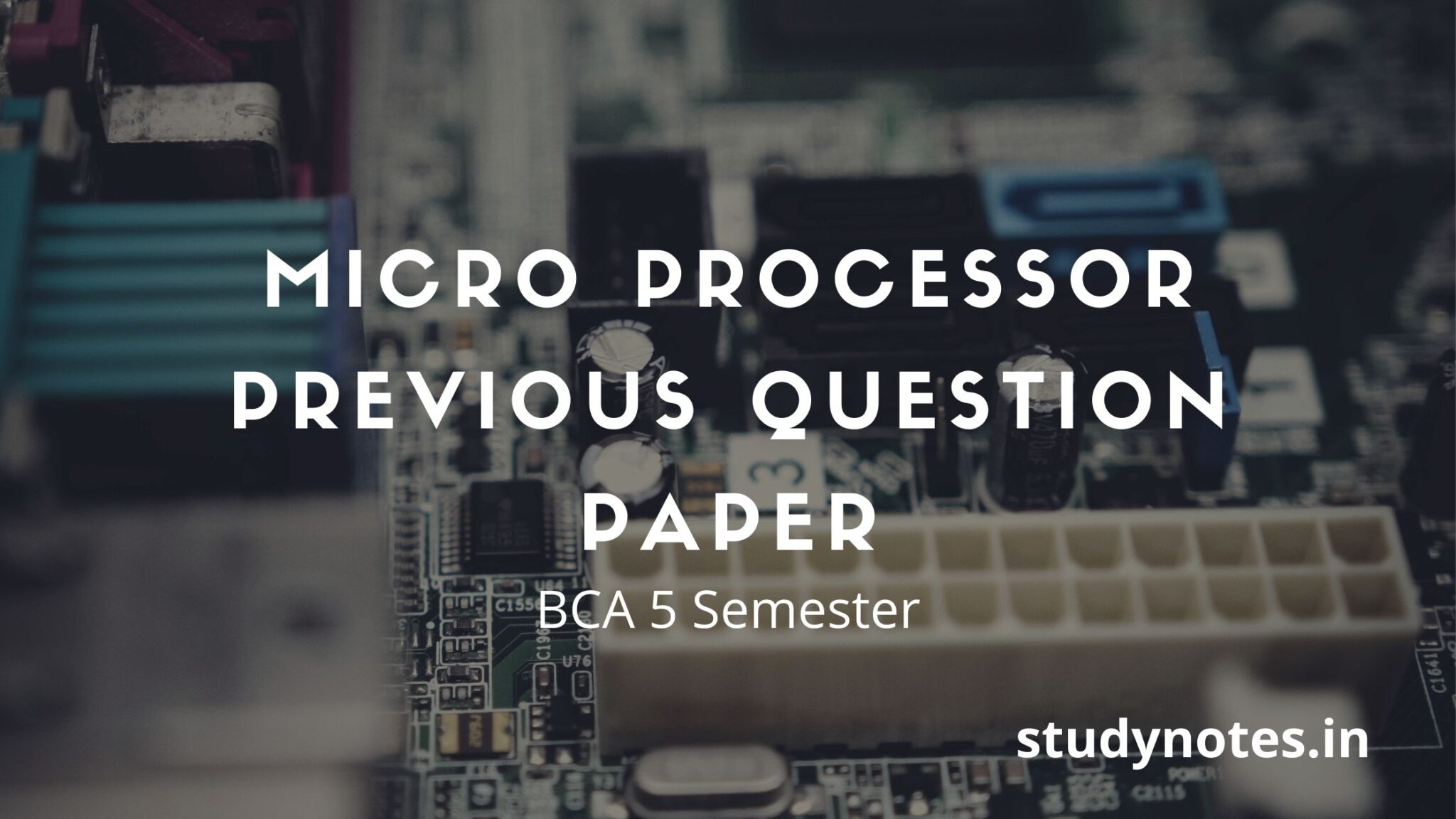 BCA Degree Microprocessor And Application Previous Question Paper ... BCA Degree Microprocessor And Application Previous Question Paper ...