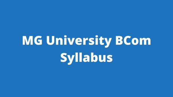 Download MG University bcom Syllabus